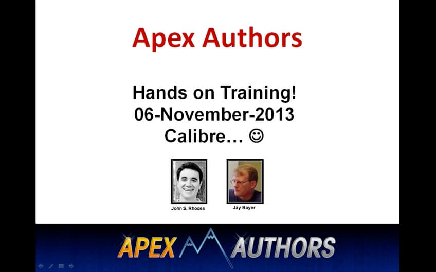 Training #48 - Formatting Books with Calibre - Apex Authors